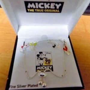 Disney | Jewelry | Disney Silver Tone Pure Silver Over Brass Mickey M ...